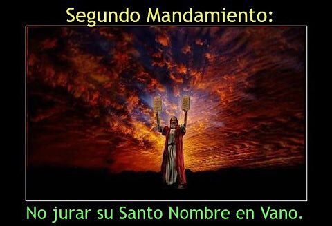 DECLARACIÓN DEL SEGUNDO MANDAMIENTO