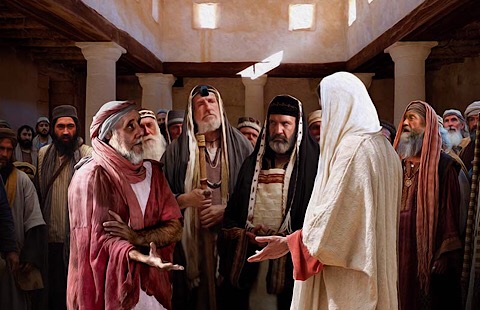 JESÚS CURA A UN HOMBRE DE LA MANO SECA